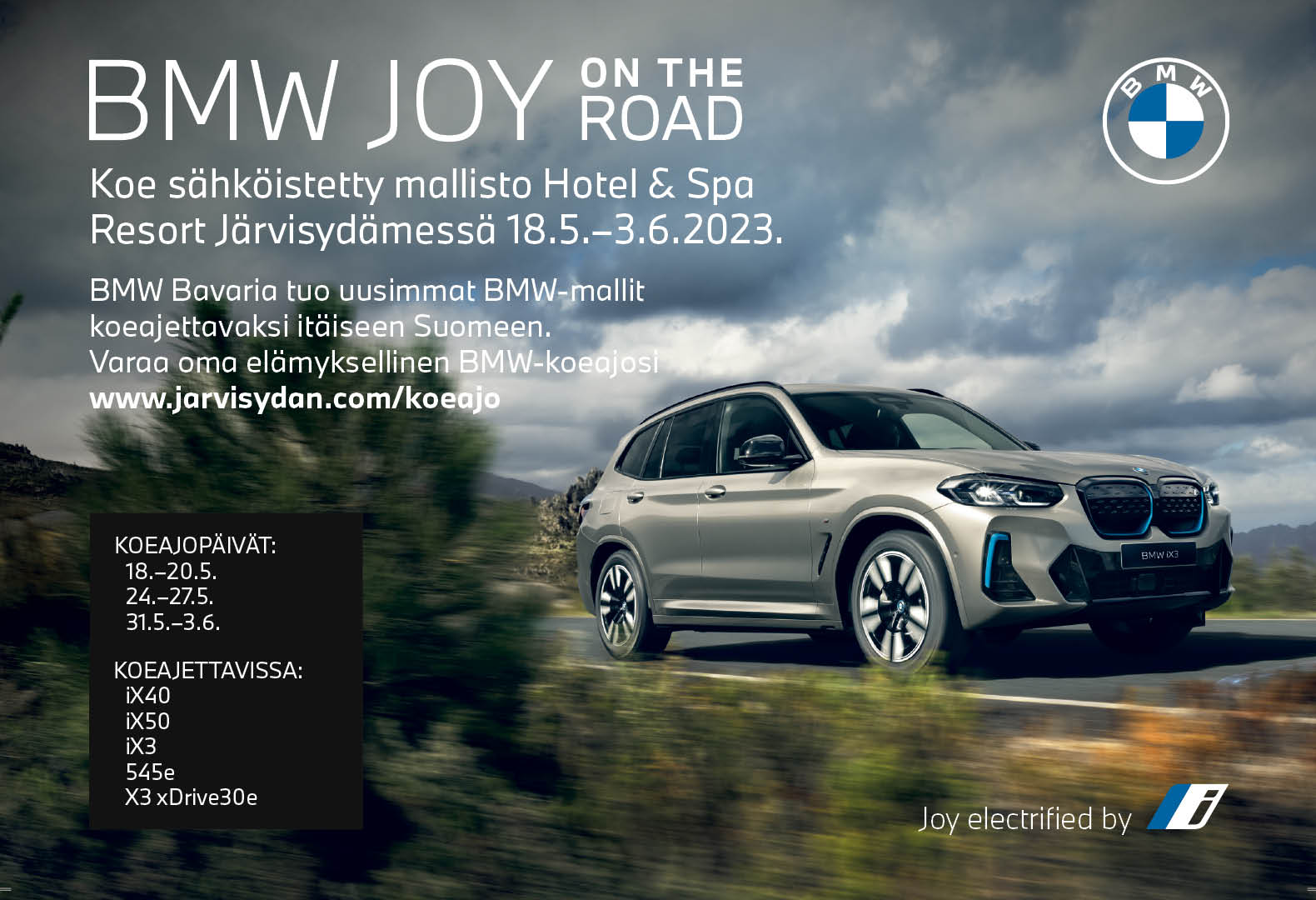 BMW Joy on the Road - test drive event in Järvisydän - Hotel & Spa ...